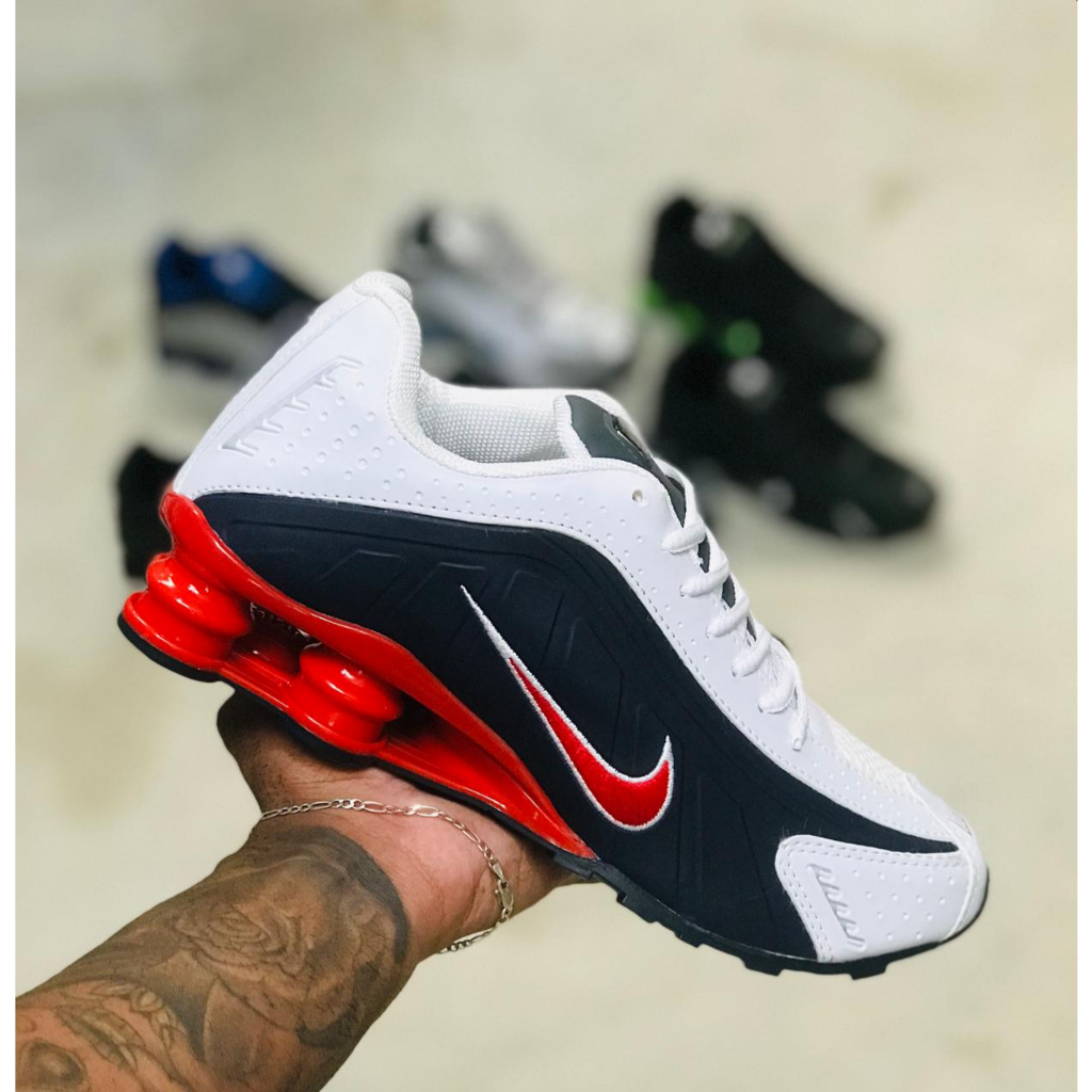 Tenis Masculino Nike Shox R4 4 Molas Super Premium Importado Autentic ...