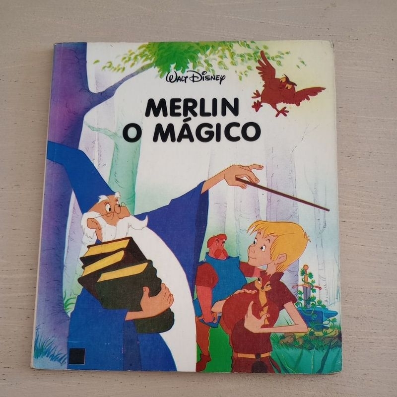 Merlin o mágico - Walt Disney - livro infantil antigo e cartonado ...