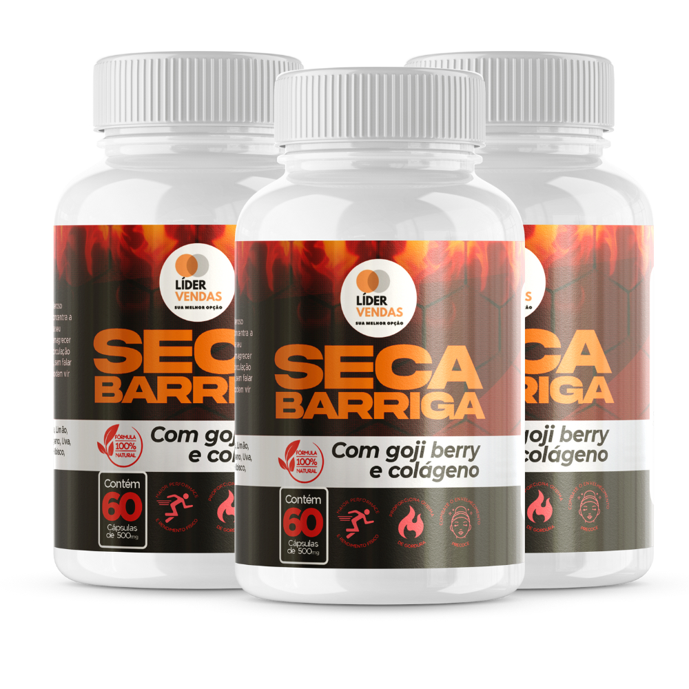 Kit 3 Seca Barriga 60 Cápsulas Cada 500Mg | Shopee Brasil
