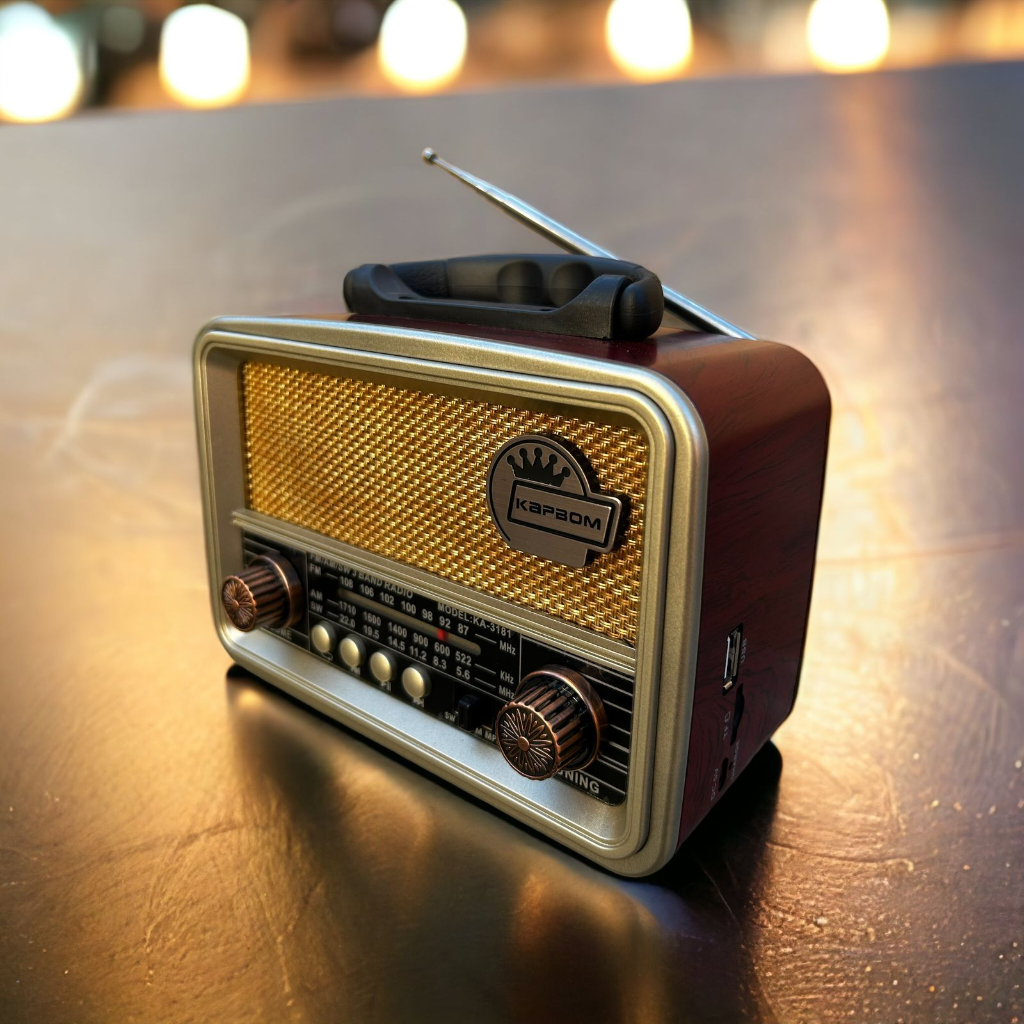 RADIO RETRO AM FM RADINHO RÁDIO BLUETOOTH USB CARTAO DE MEMORIA RECAREGAVEL PORTÁTIL MP3 ...