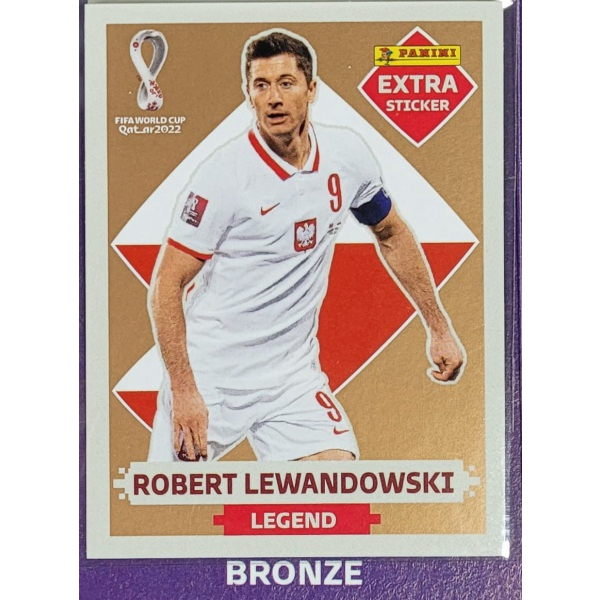 ROBERT LEWANDOWSKI BRONZE - EXTRA LEGEND (Polônia) - Figurinha Original ...