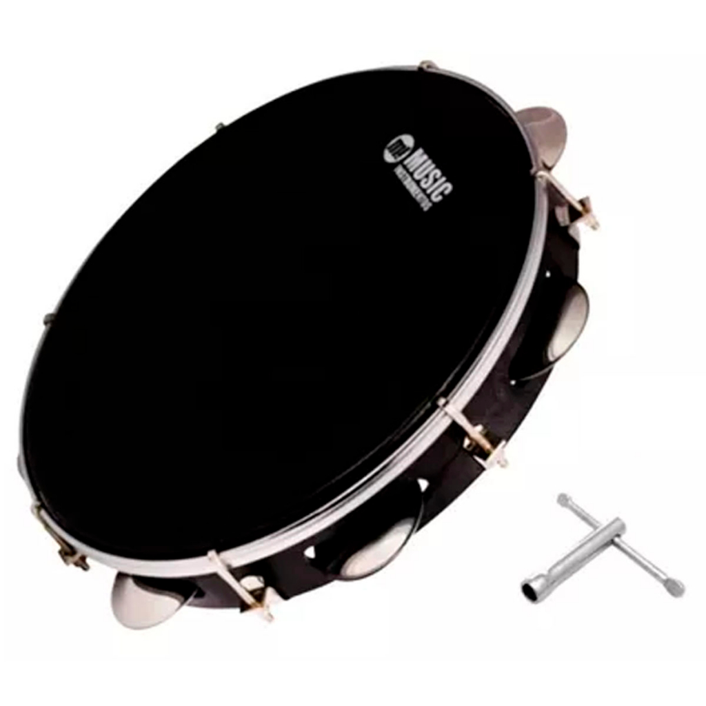 Pandeiro Profissional - Phx Abs Preto 10 Pele Preta | Shopee Brasil