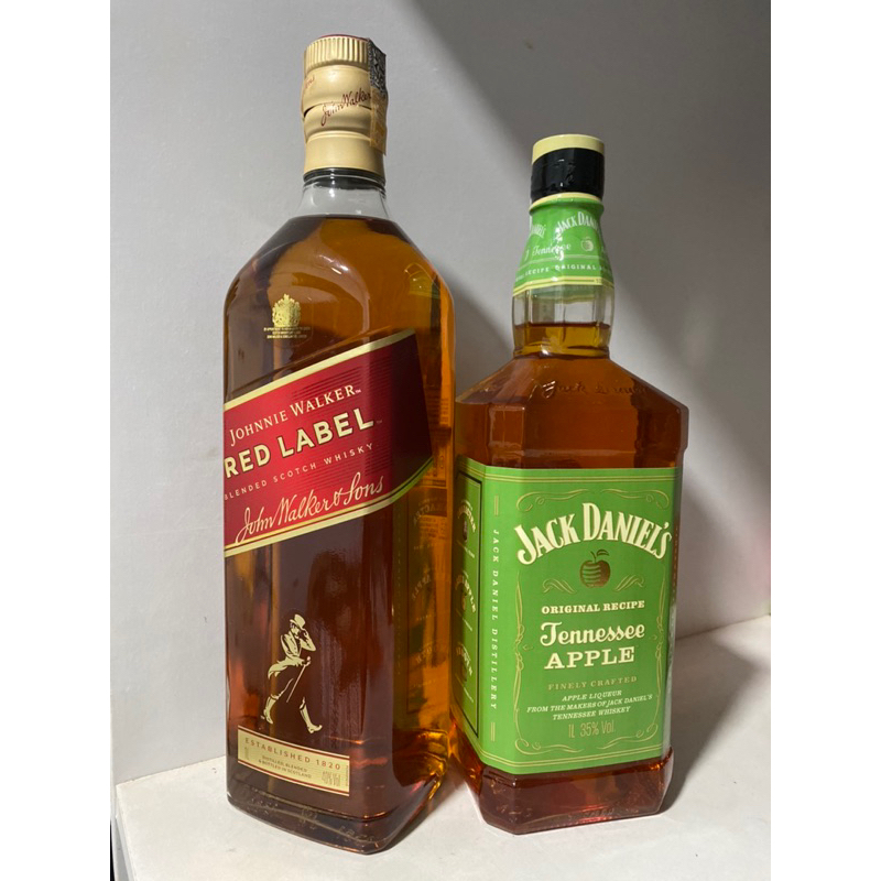 kit combo Jack Apple maçã verde 1L + Red label 1l com caixinha | Shopee ...