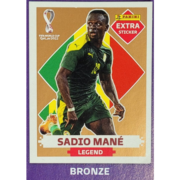 SADIO MANÉ BRONZE - EXTRA LEGEND (Senegal) - Figurinha Original - Não deixe de ter as Figurinhas ...