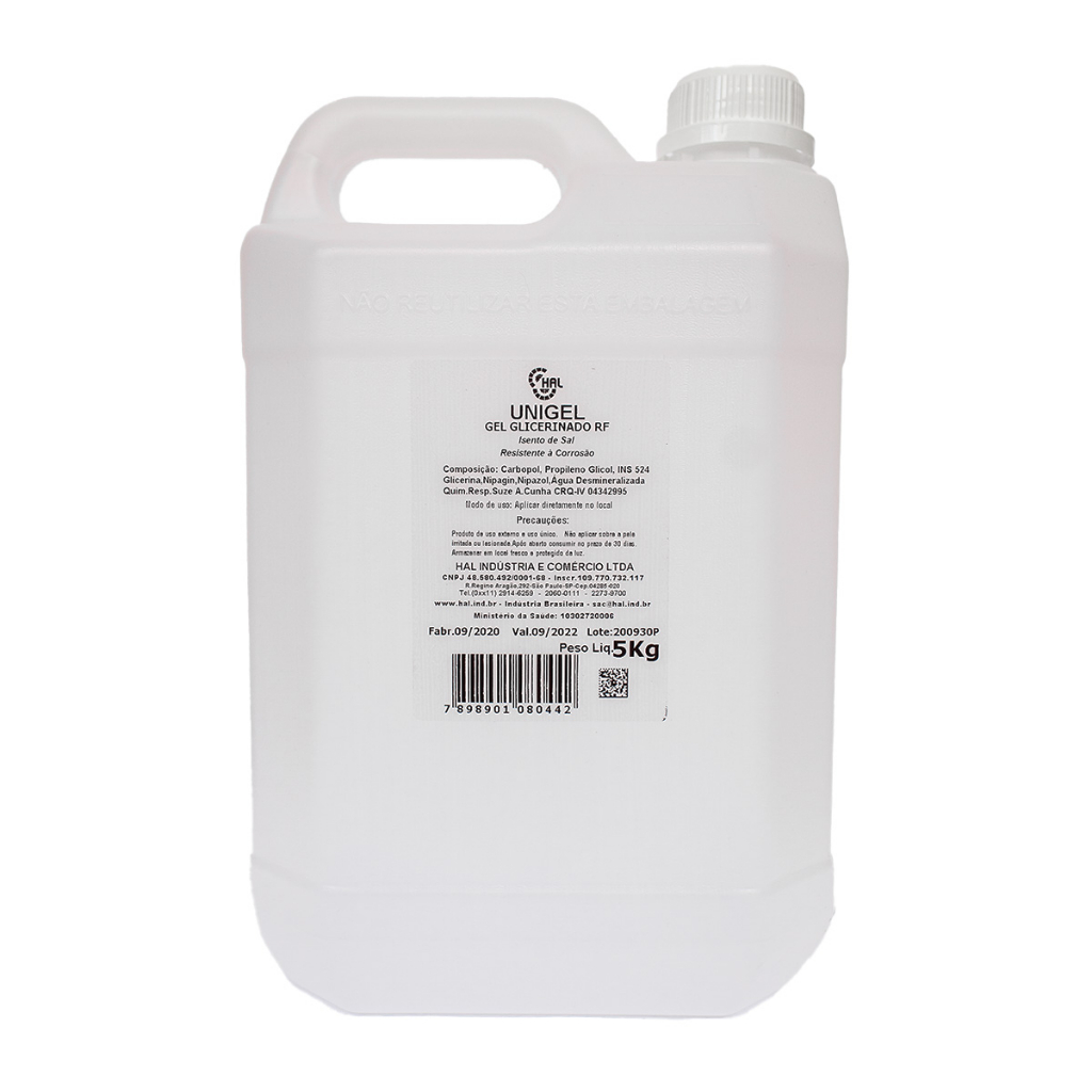 Gel Glicerinado Para Radiofrequência, Estética, Unigel 5kg. | Shopee Brasil