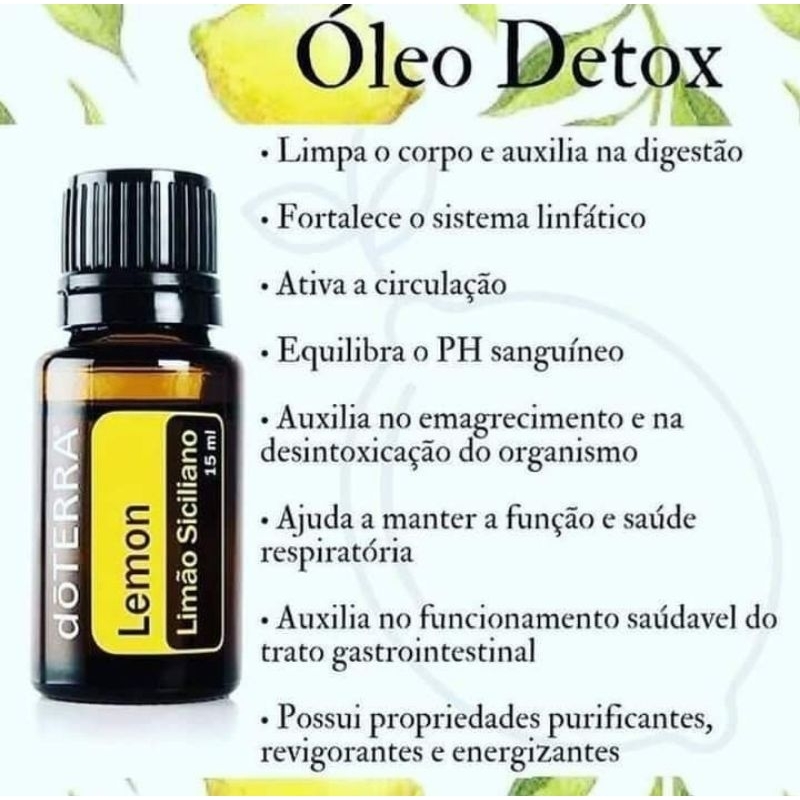 Lemon doterra óleo essencial 5ml | Shopee Brasil