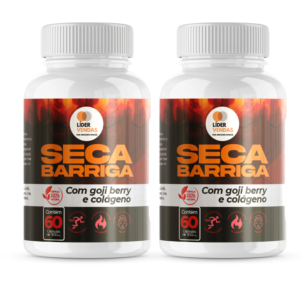Kit 2 Seca Barriga 60 Cápsulas Cada 500Mg | Shopee Brasil