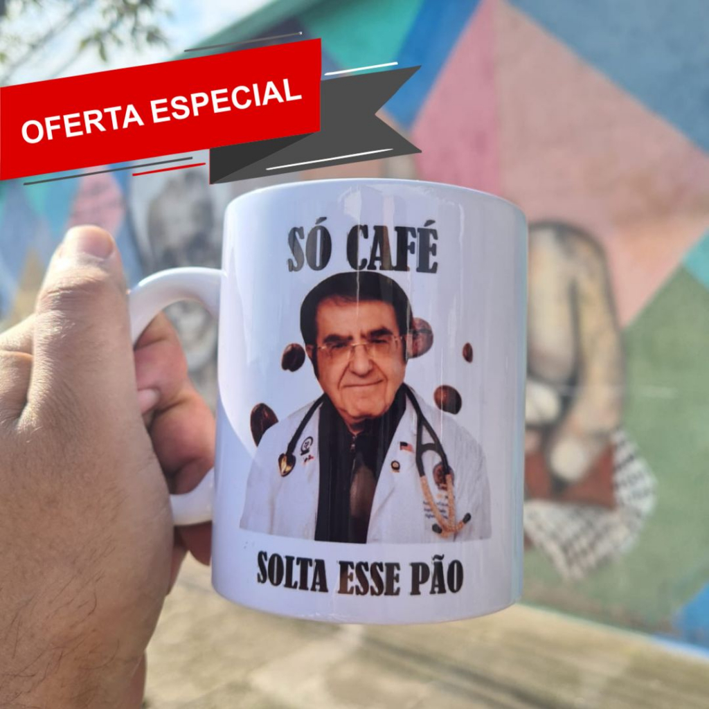 Caneca personalizada dr now programa quilos mortais | Shopee Brasil