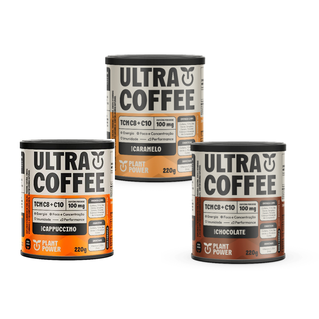 Ultracoffee Sabores, Café funcional, Cappuccino Caramelo e Chocolate ...