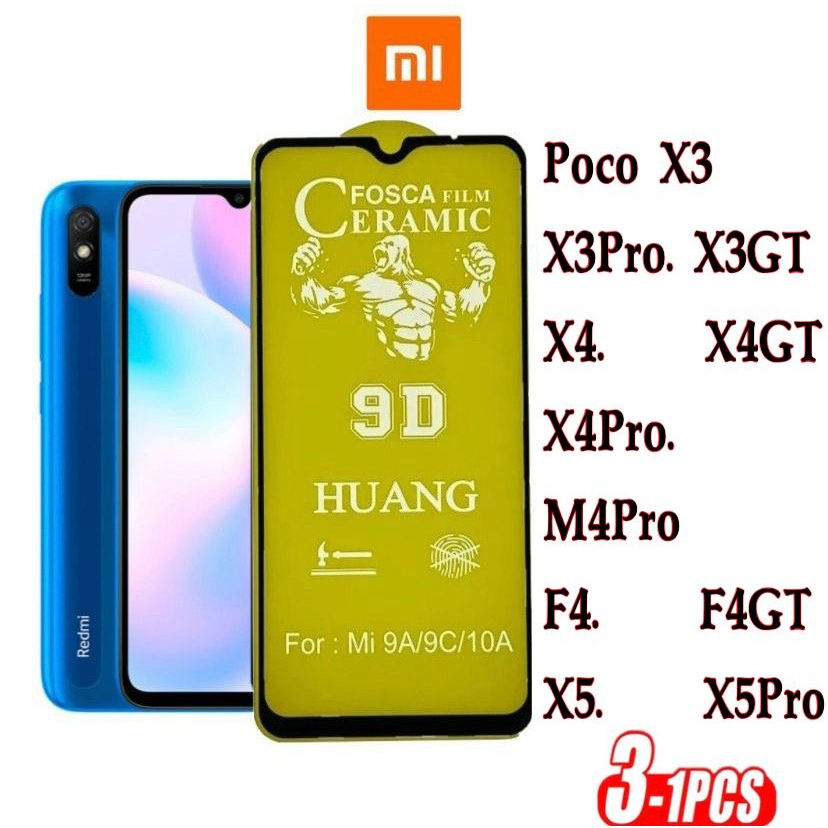 Película Fosca Cerâmica Flexível 9D Hidrogel Xiaomi Redmi Poco X3 X3PRO X3GT X4 X4PRO X4GT M4PRO ...
