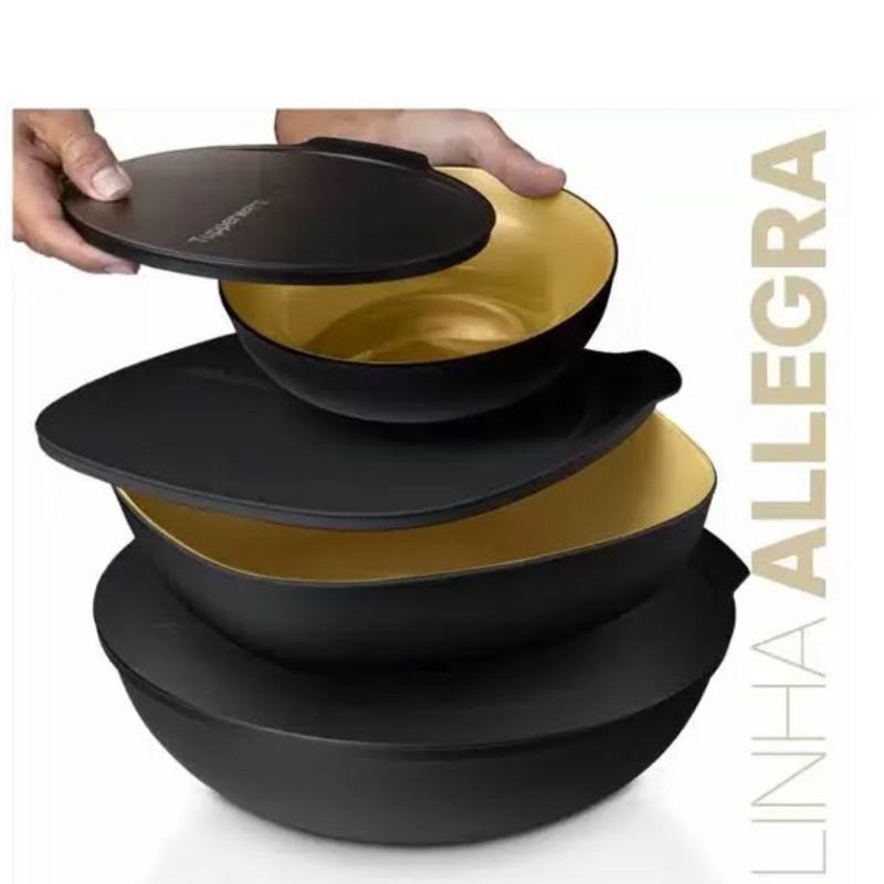 Tupperware kit Tigelas Allegra 3 Peças | Shopee Brasil