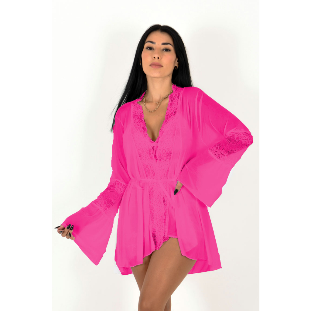 Robe Feminino de Tule sem Calcinha - Lingerie - Roupão Feminino ...