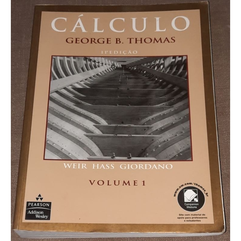 Livro cálculo vol 1 George B. Thomas 762 | Shopee Brasil