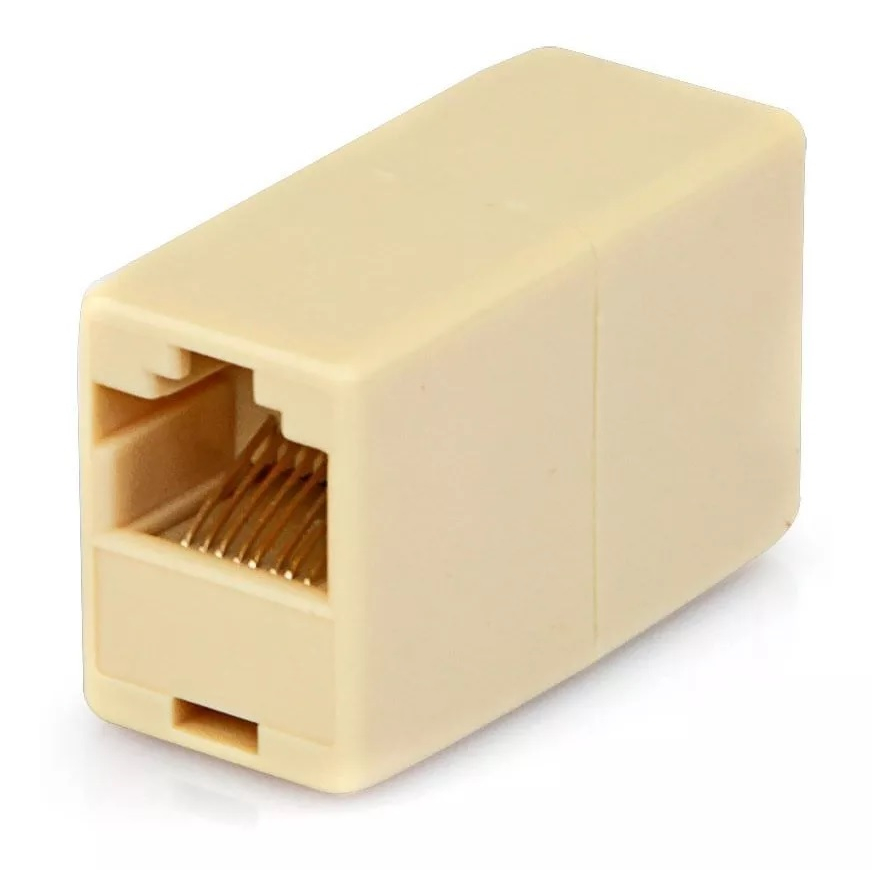 Adaptador Conector Emenda Rj45 Femea X Femea Cabo De Rede | Shopee Brasil