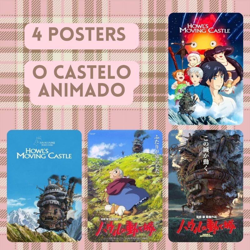 4 posters O Castelo Animado (leia a descrição) | Shopee Brasil