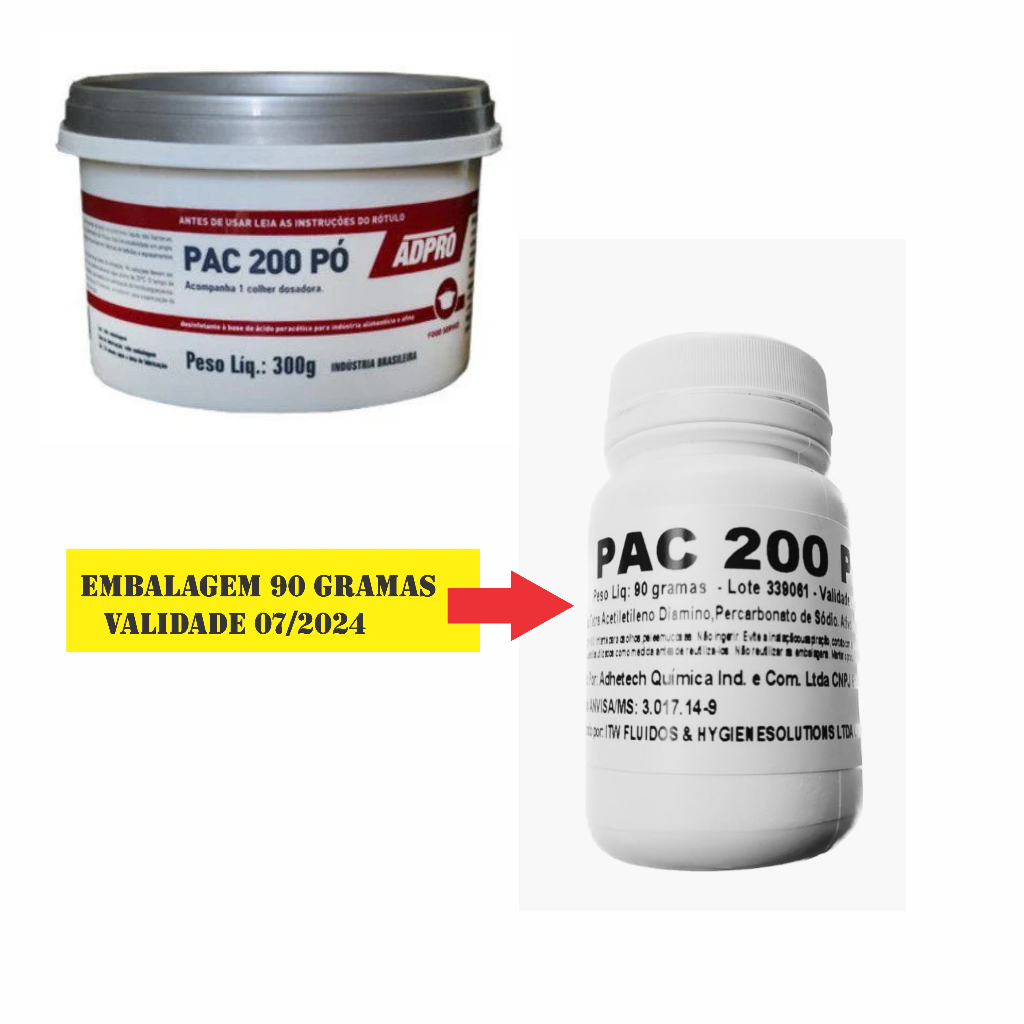 Pac 200 Sanitizante Cerveja Artesanal - Acido Paracetico | Shopee Brasil