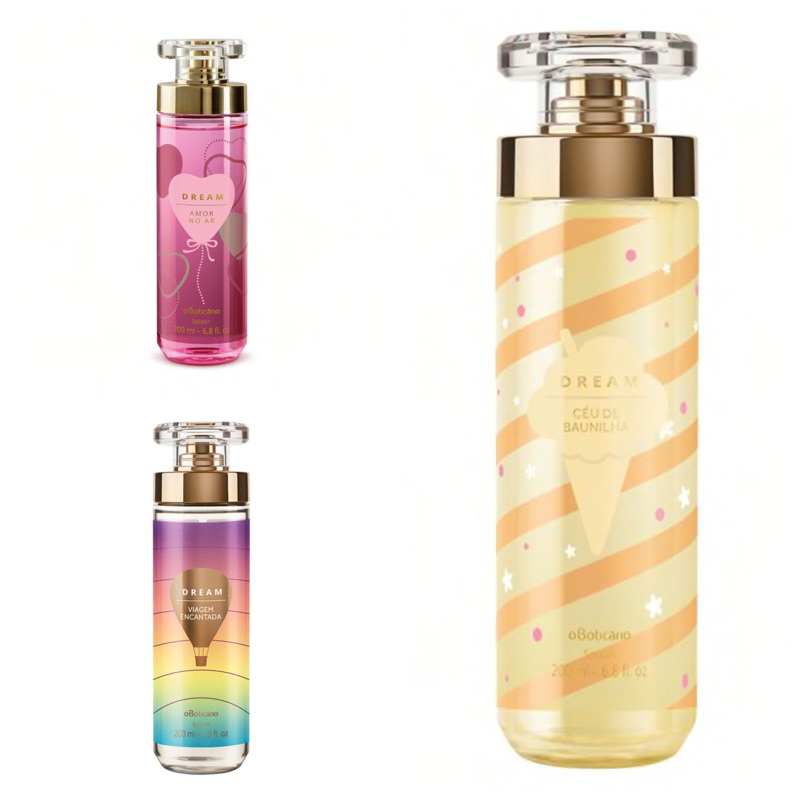 Body Splash linha Dream oboticario (Céu de baunilha, Amor no Ar, Viagem ...