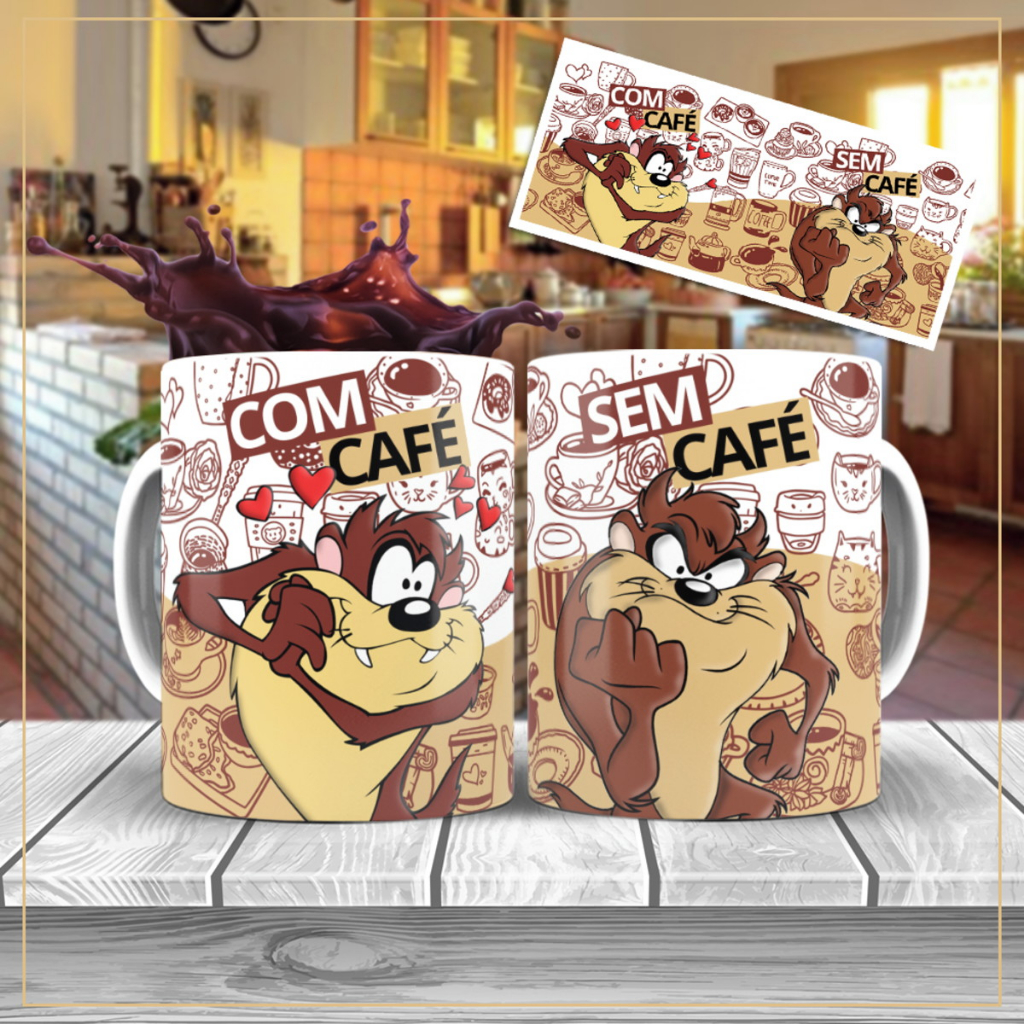 Caneca Taz e Stitch e outros - Coleção | Shopee Brasil