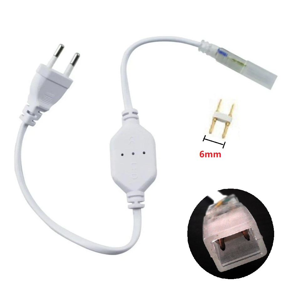 Adaptador Conector Soquete Rabicho Fita 5050 Mangueira Led Entrada 6mm ...