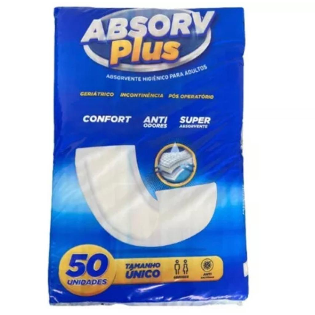 Absorvente Geriátrico Pós Parto Absorv Plus com 50 unidades barato ...
