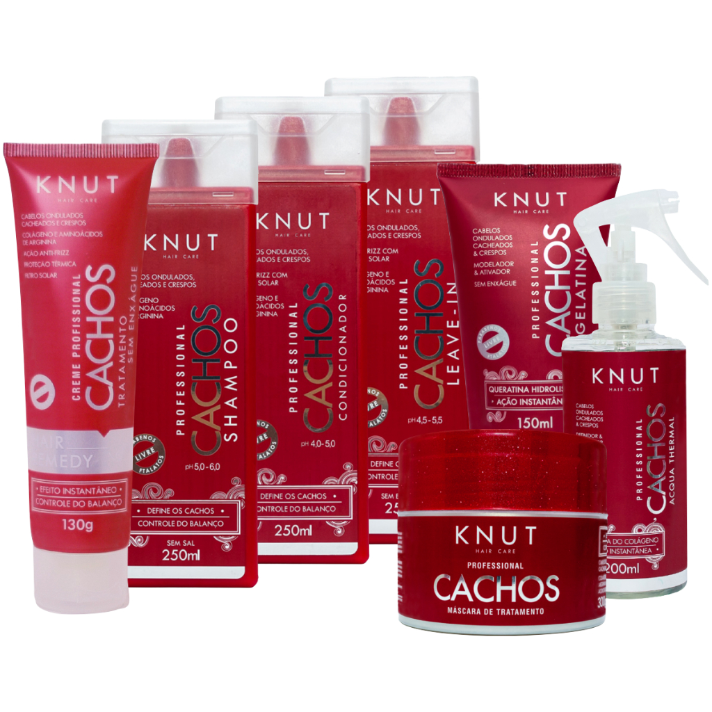 Kit Knut Linha Cachos Tratamento Completo – Cacheado Perfeito - Shampoo ...