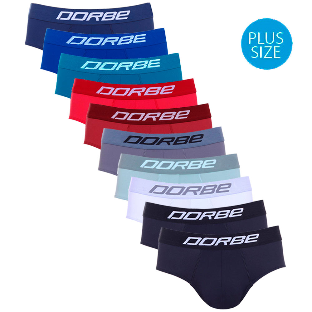 Kit 10 Cuecas Slip Plus Size Microfibra Dorbe Original Masculina Classica Cueca Tradicional ...