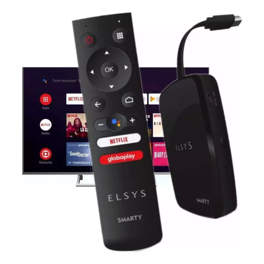 Smart Tv Chromecast Elsys Smarty Full Hd 8gb Ram | Shopee Brasil