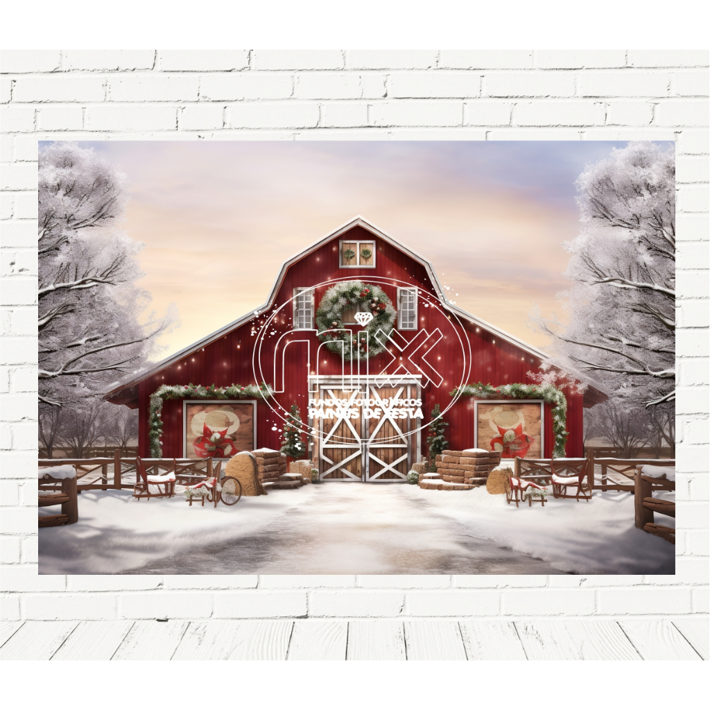Fundo Fotográfico Em Tecido Sublimado 3d Natal 2,20x1,50m 10810 | Shopee Brasil