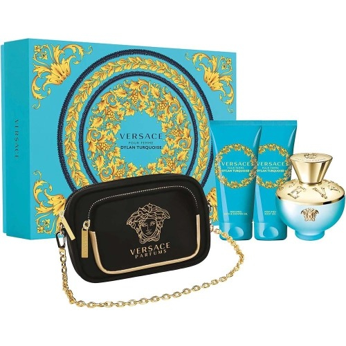 Kit Versace Pour Femme Dylan Turquoise (4 PRODUTOS) | Original | Shopee ...