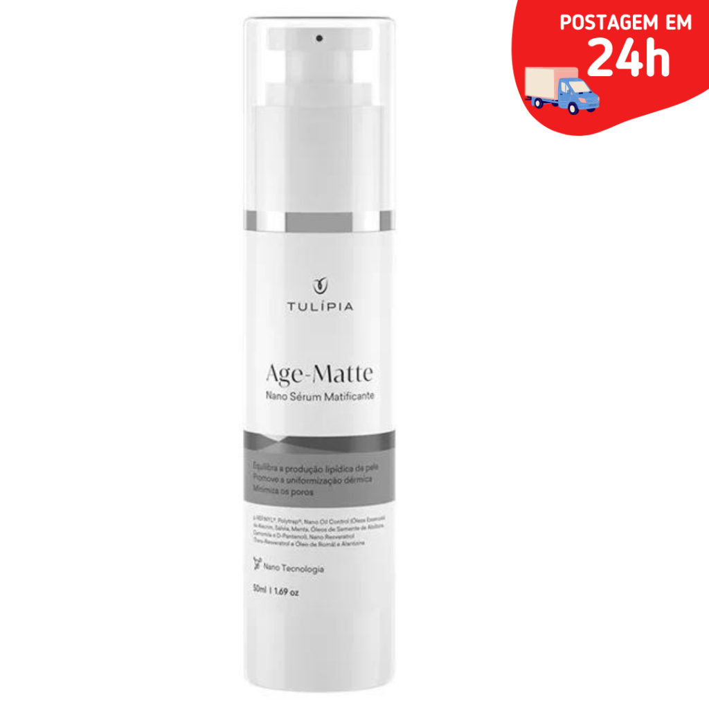 Age Matte Sérum Toque Seco Antioleosidade Tulípia 50ml | Shopee Brasil