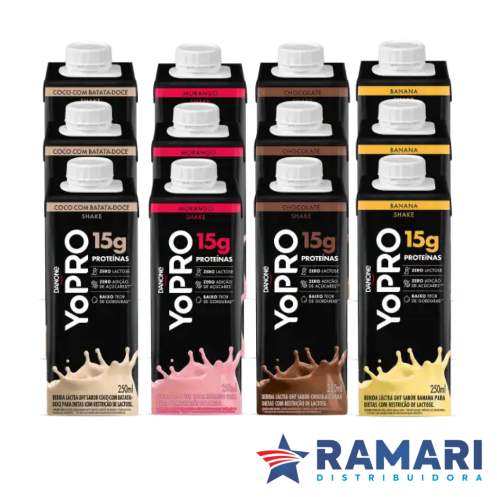 Kit 12 Unidades YoPRO Bebida Láctea Diversos Sabores 15g de Proteínas ...