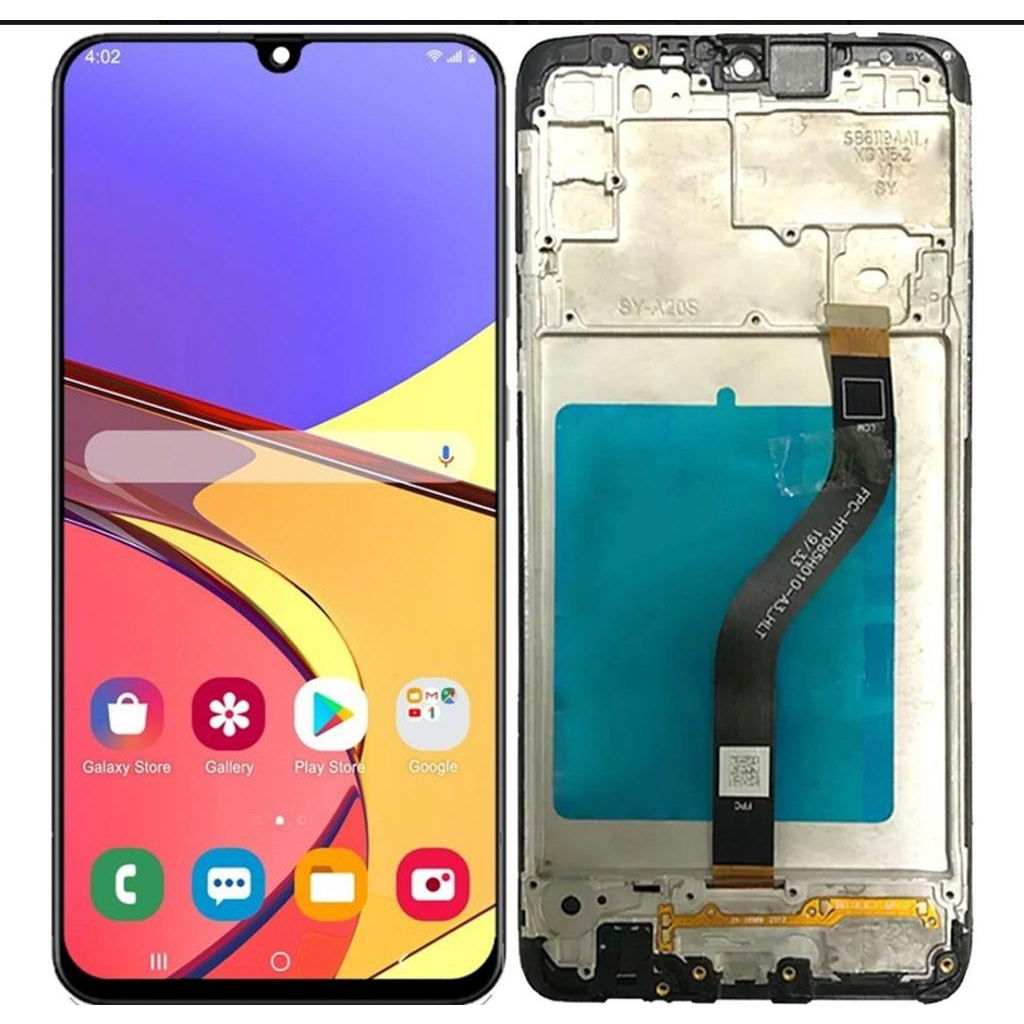 Tela Frontal Display Compatível Samsung A20S Nacional VIVID Com Aro | Shopee Brasil