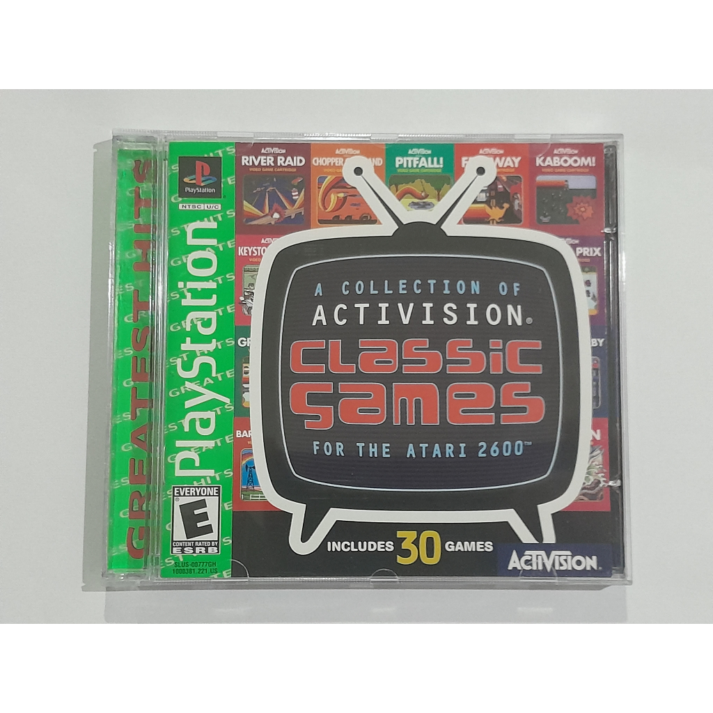 Activision Classic Games Collection Atari 2600 p/ PS1 Playstation 1 Original | Shopee Brasil