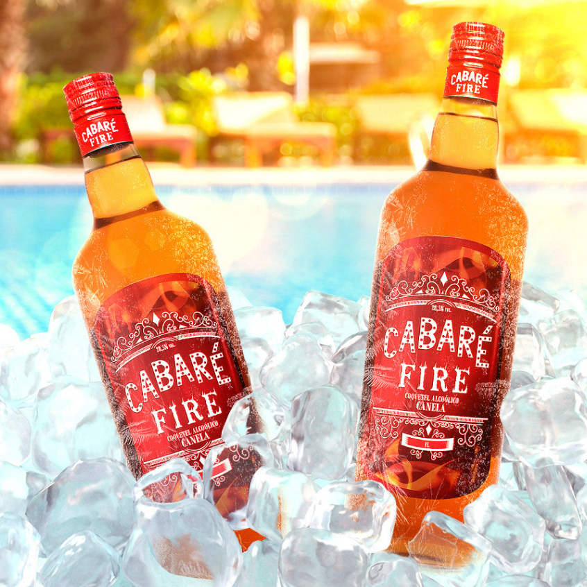 Licor Cachaça Canelinha Fire Cabaré Leonardo 1 Litro Original | Shopee ...