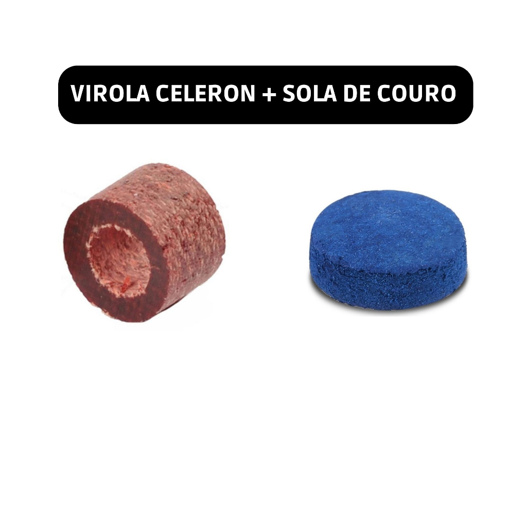 Virola + Sola de Couro para Taco de Sinuca Bilhar 11mm | Shopee Brasil