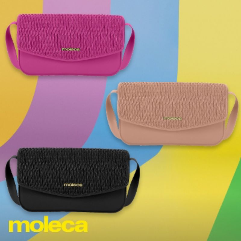 Bolsa Feminina Tira Colo transversal impermeável Original Moleca Bag ...