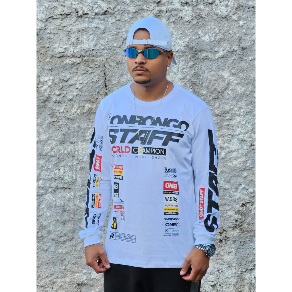 Camiseta Onbongo Manga Longa | Shopee Brasil