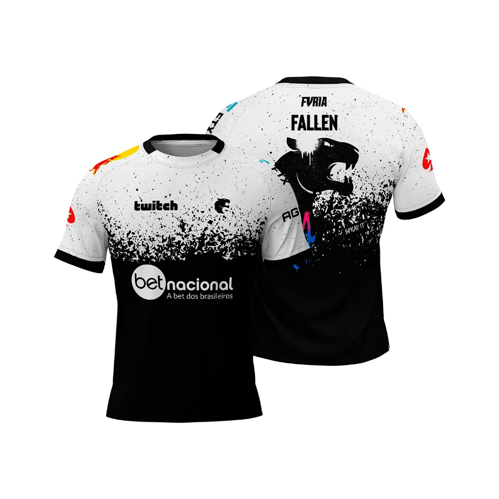 Camisa Camiseta Counter Strike Furia Gamer Fallen Cs Full | Shopee Brasil