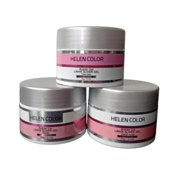 Kit 3 Gel Helen Color 20g Linha Silver | Shopee Brasil