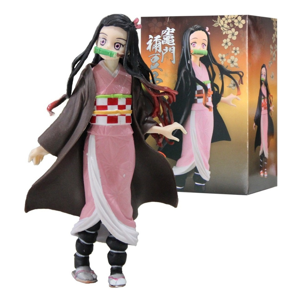 Action Figure Nezuko Demon Slayer Kimetsu No Yaiba + Caixa | Shopee Brasil