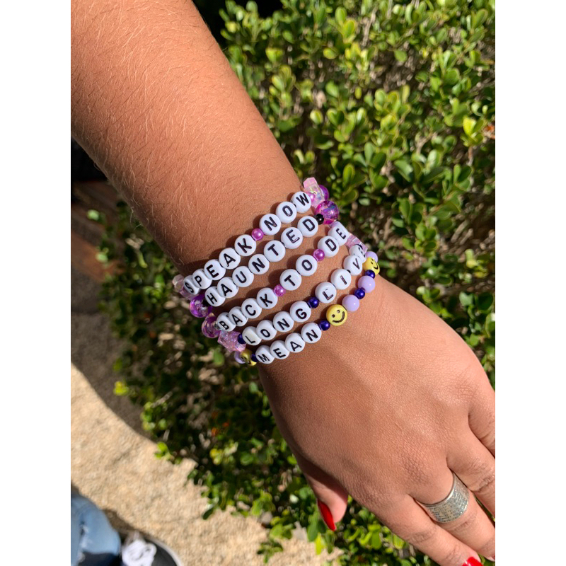 Kit 5 pulseiras - SPEAK NOW - Taylor Swift - PERSONALIZE O SEU KIT ...