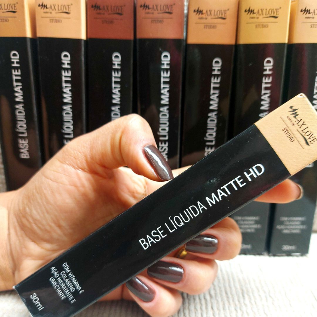 Base Líquida Matte HD Max Love 30ml | Shopee Brasil