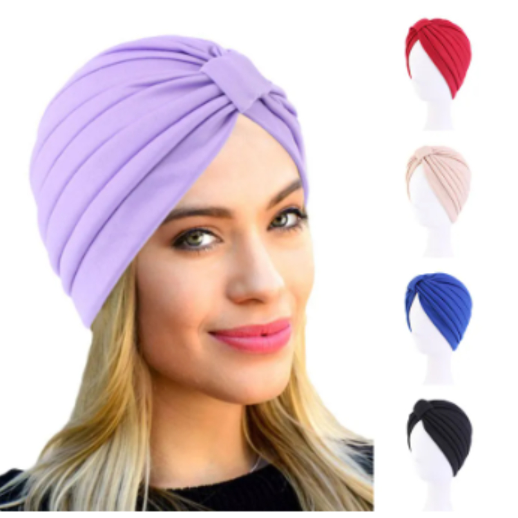 Turbante Feminino Indiano Elegante Gorro Touca Todo Fechado | Shopee Brasil