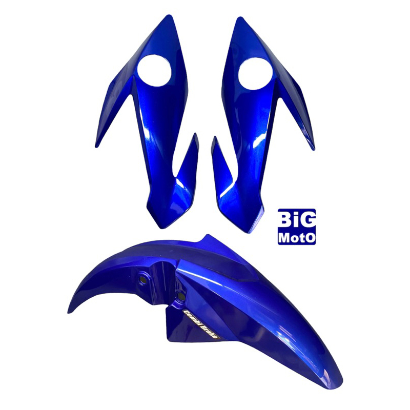 Par Bananinha do farol CG Titan 160 2022 Azul Perolizado + Paralama ...