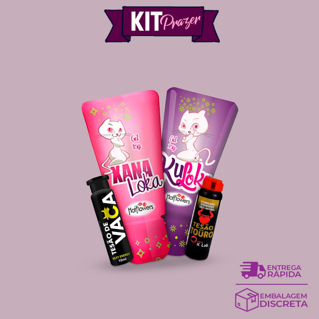 Kit Sexshop Gel Kuloko Dessensibilizante Anal Xana Loka Gel Excitante