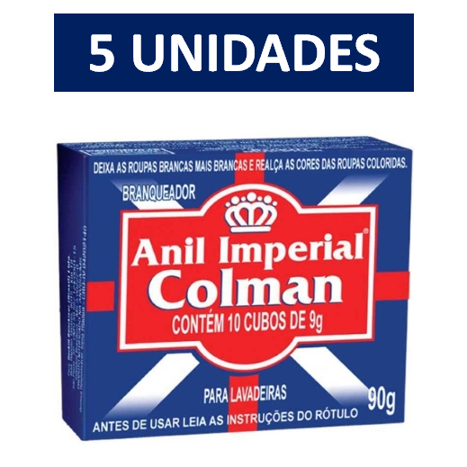 Anil Imperial Colman Cubos (5 caixas com 10 cubos de 90g cada) | Shopee ...