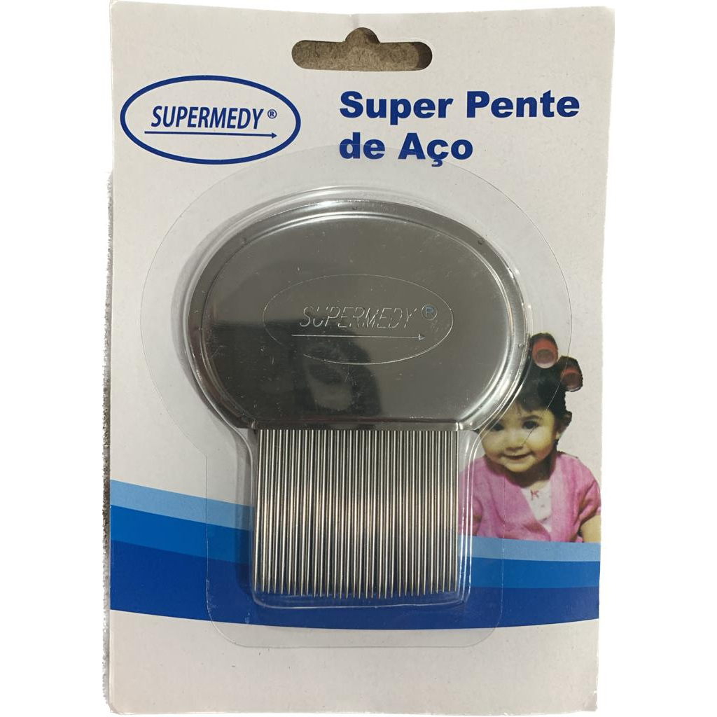 Pente Fino Extrator De Piolhos Lêndeas C/ Ranhuras Supermedy | Shopee ...