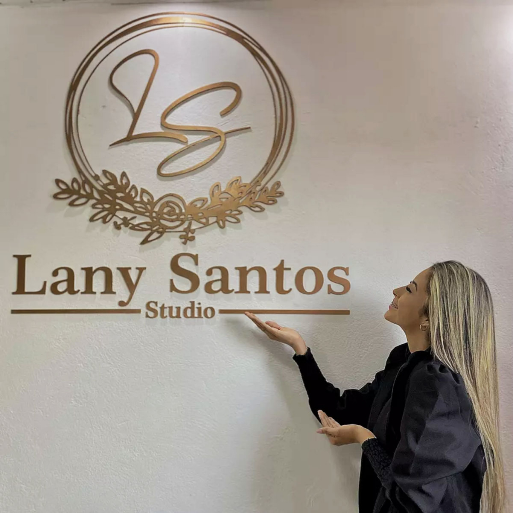 Logotipo Logo Marca Letreiro Personalizado em Mdf Profissões 120CM ...