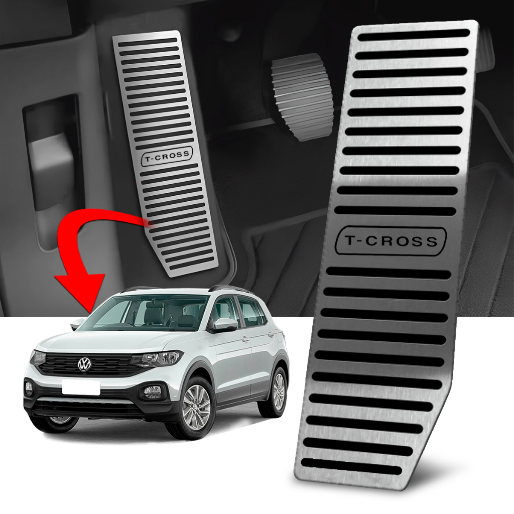 Descanso De Pé T-Cross TSI Aço Inox 2019 2020 2021 2022 2023 | Shopee ...