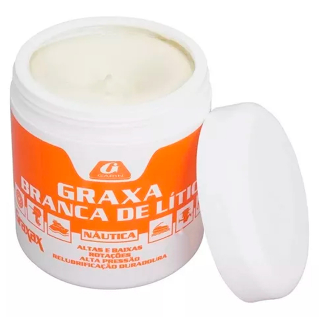 Graxa Branca De Lítio Pura Resistente Água Náutica Garin 80g Shopee